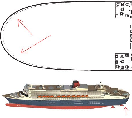 Cruise Talk: QM2's Stern Is Taking Shape